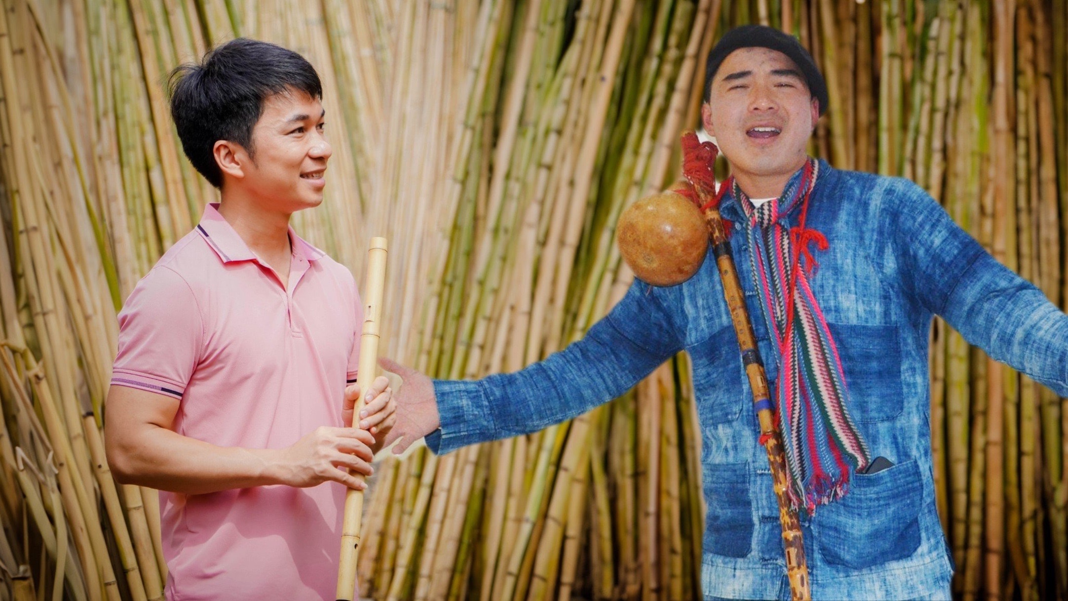 Hai chàng trai quê Tân Kỳ đam mê tiếng sáo