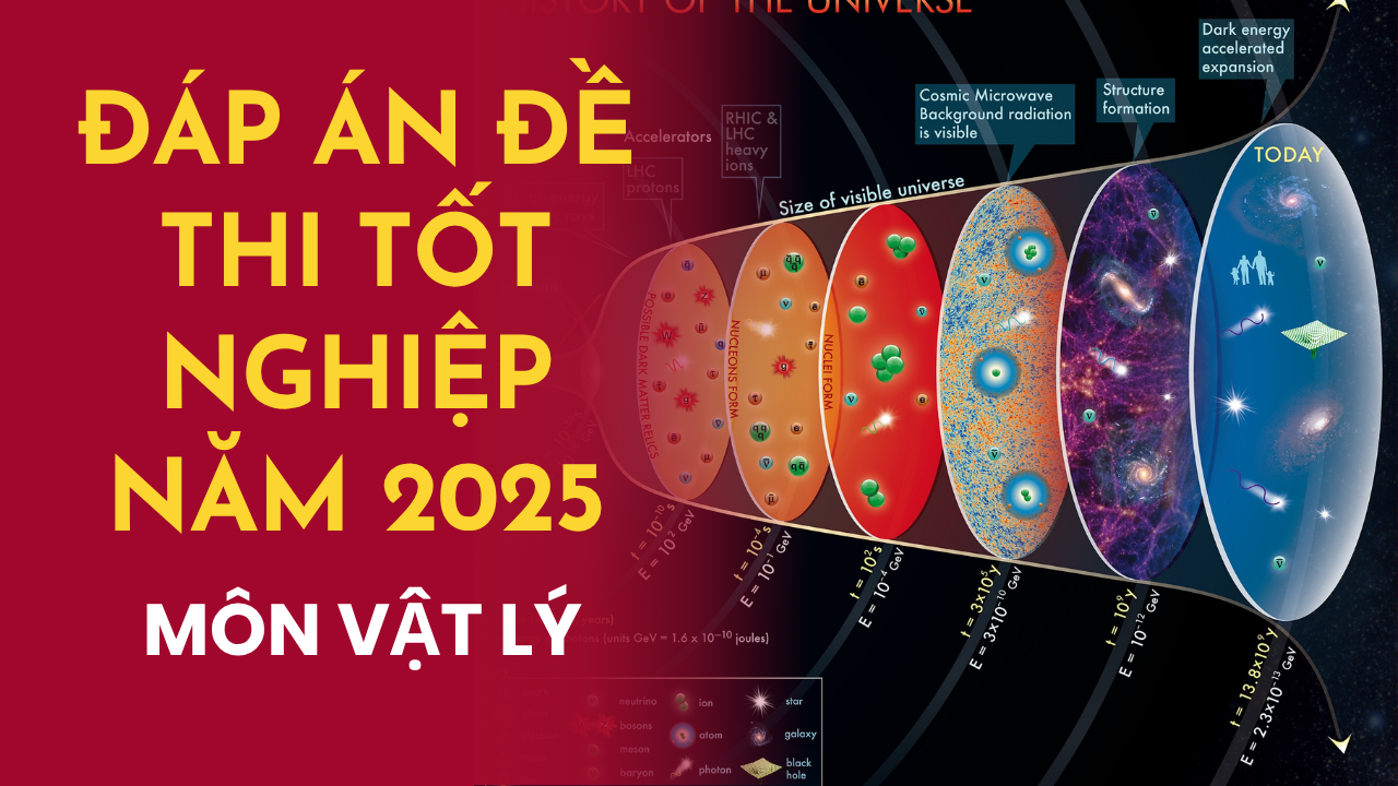 Đáp án môn Vật lý mã đề 0201 thi tốt nghiệp THPT 2025