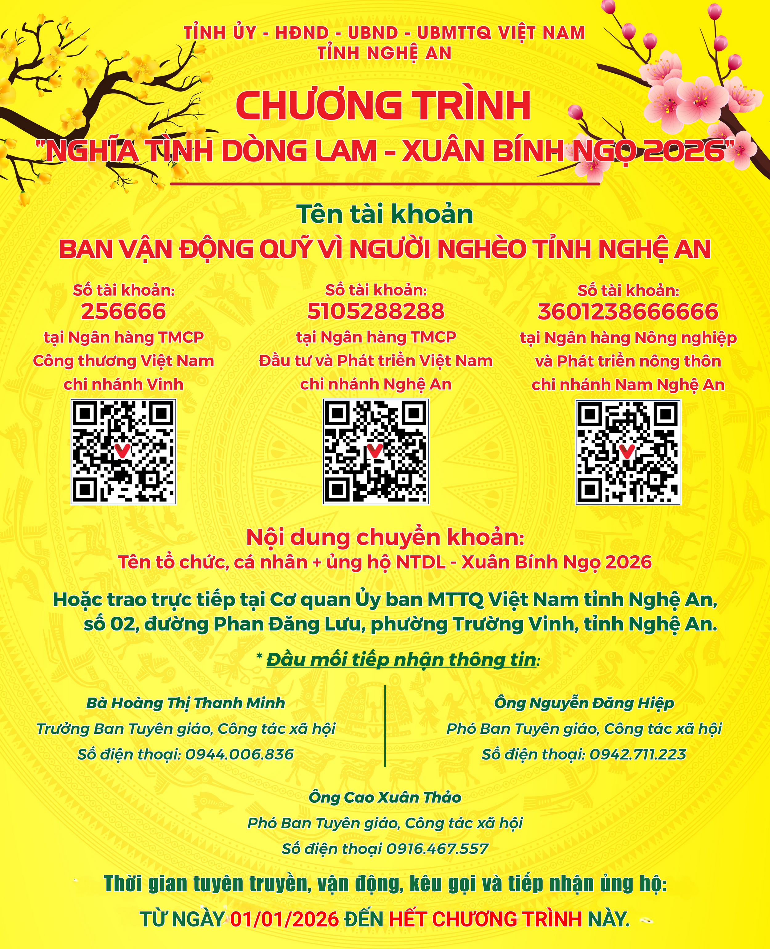 Hơn 20 tỷ đồng đăng ký ủng hộ Chương trình "Nghĩa tình dòng Lam - Xuân ...