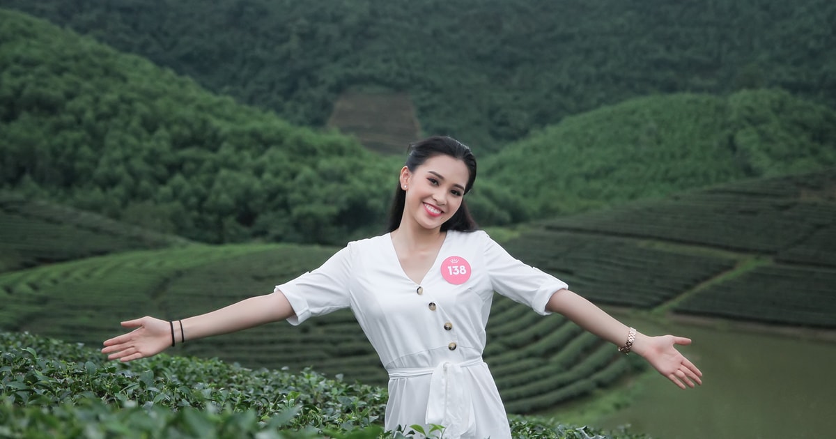 Tân Hoa hậu Việt Nam đẹp rạng rỡ ở đảo chè Nghệ An