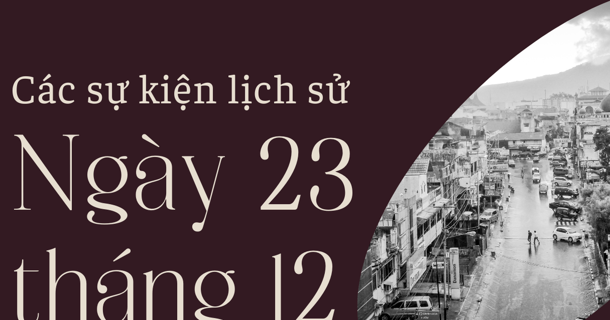 What is December 23rd? What historical events took place on December 23rd?