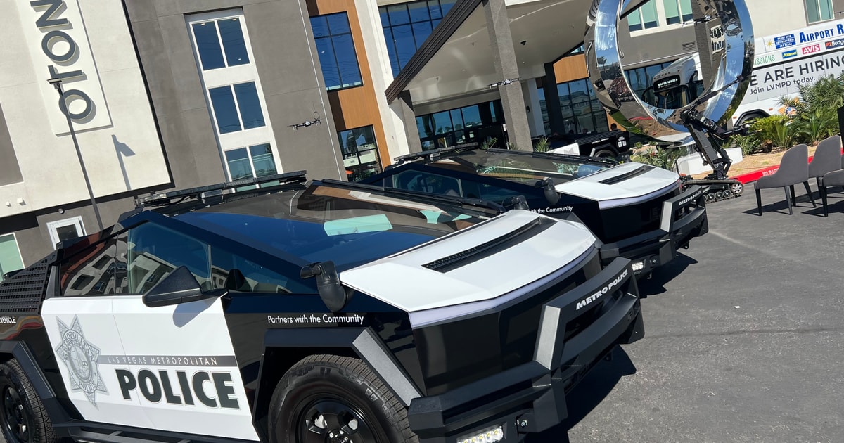 Tesla Cybertruck Police LVMPD: A modified version for patrol use.